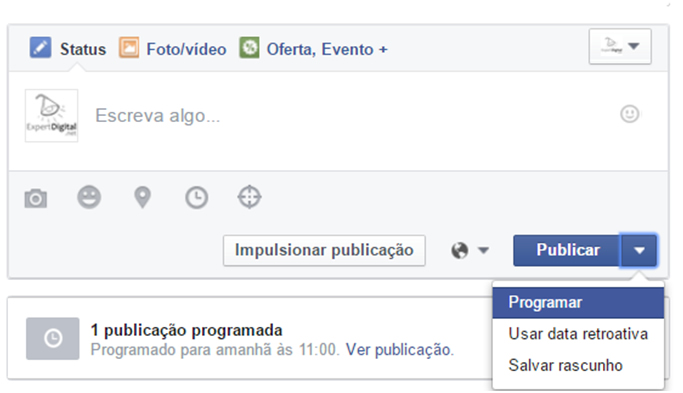Programando - Programar publicações no Facebook – Passo a passo ...